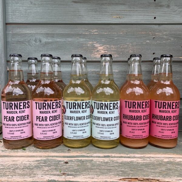 Sparkling flavoured cider mixed case 12 x 500ml bottles | Turners Cider