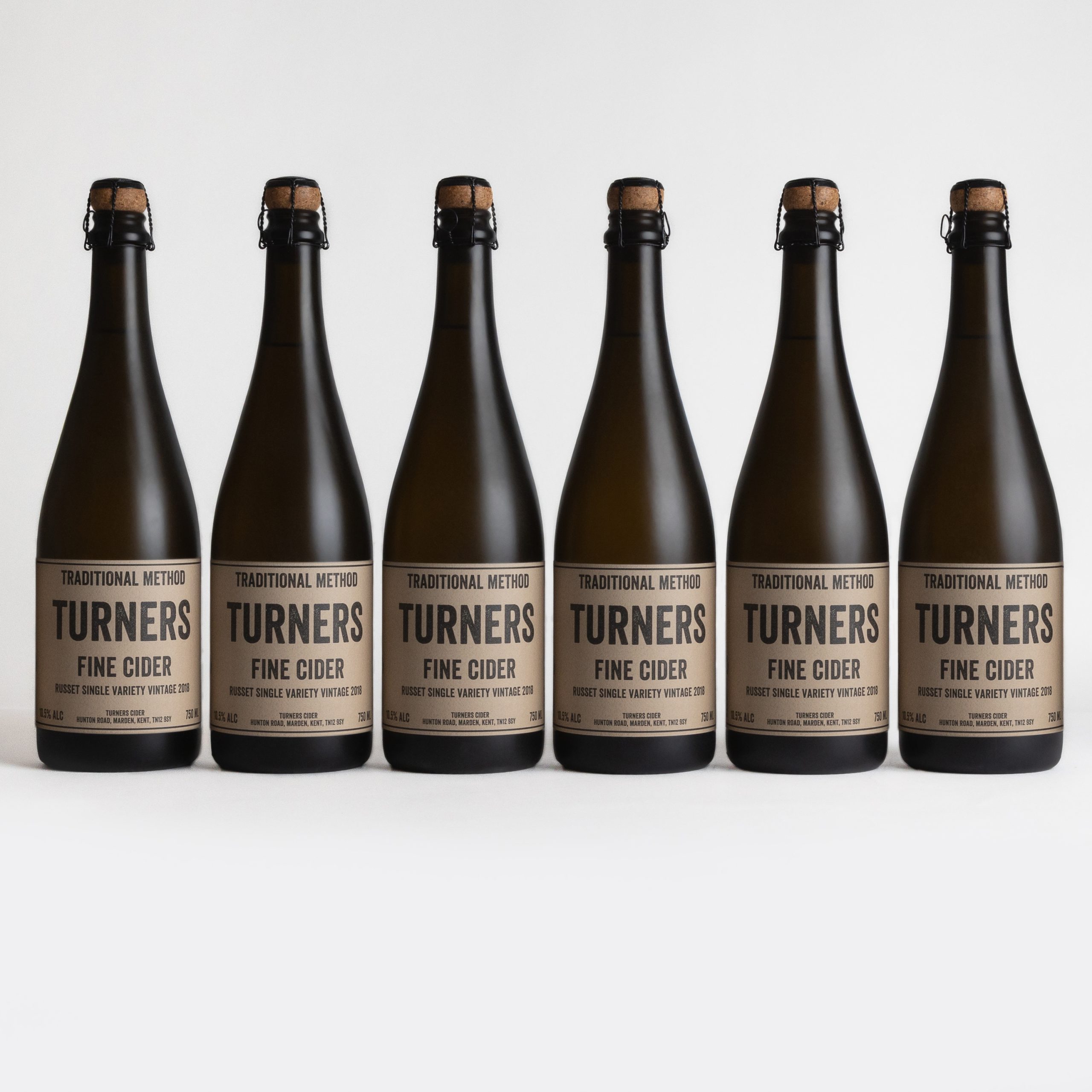 Turners Fine Cider Russet 2018 Single Variety 6 x 750ml bottles ...
